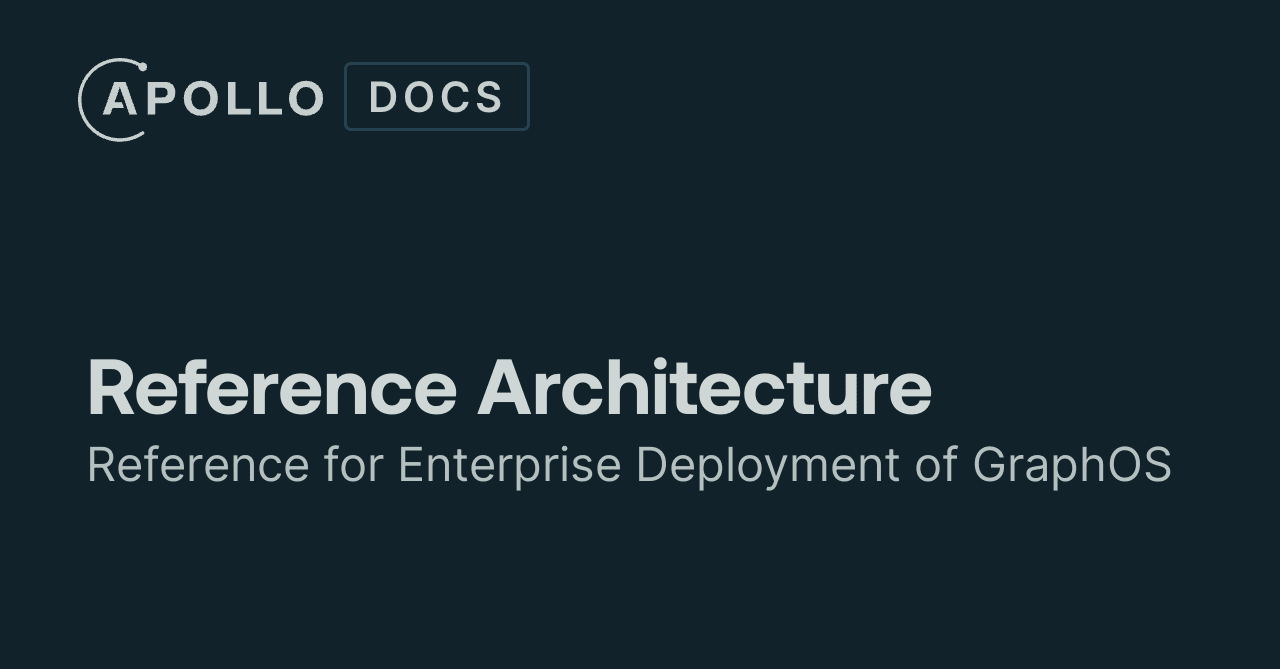 Reference Architecture - Apollo GraphQL Docs Reference Architecture - Apollo GraphQL Docs